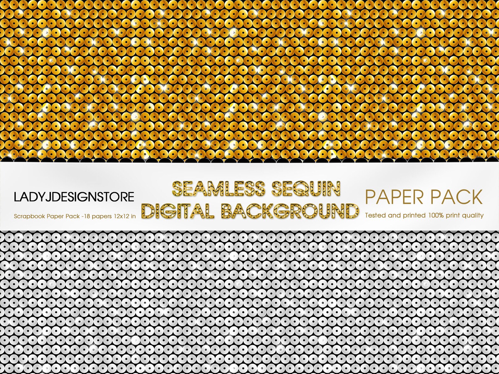 Seamless Sequin Digital Background Seamless Sequins Digital - Etsy