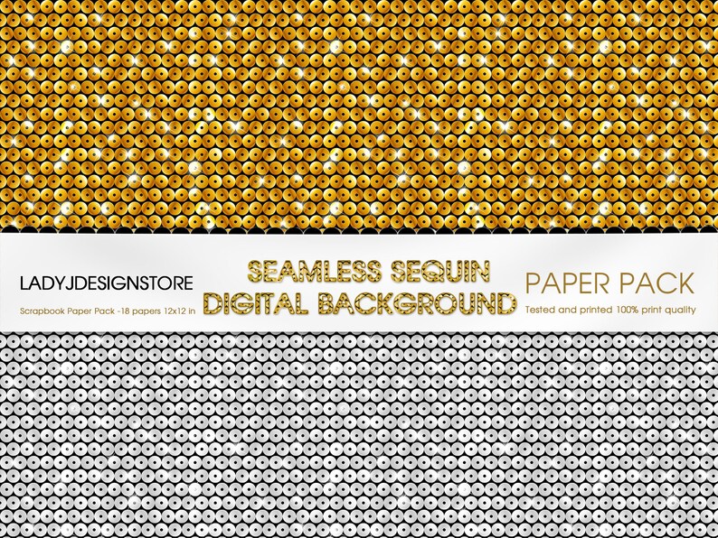 Seamless Sequin Digital Background Seamless Sequins Digital - Etsy