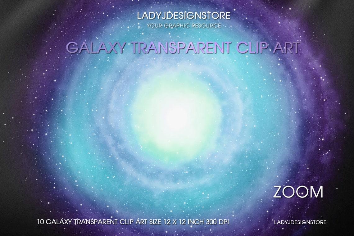 Galaxy Overlays Galaxy Transparent Nebula Clip Art Galaxy - Etsy