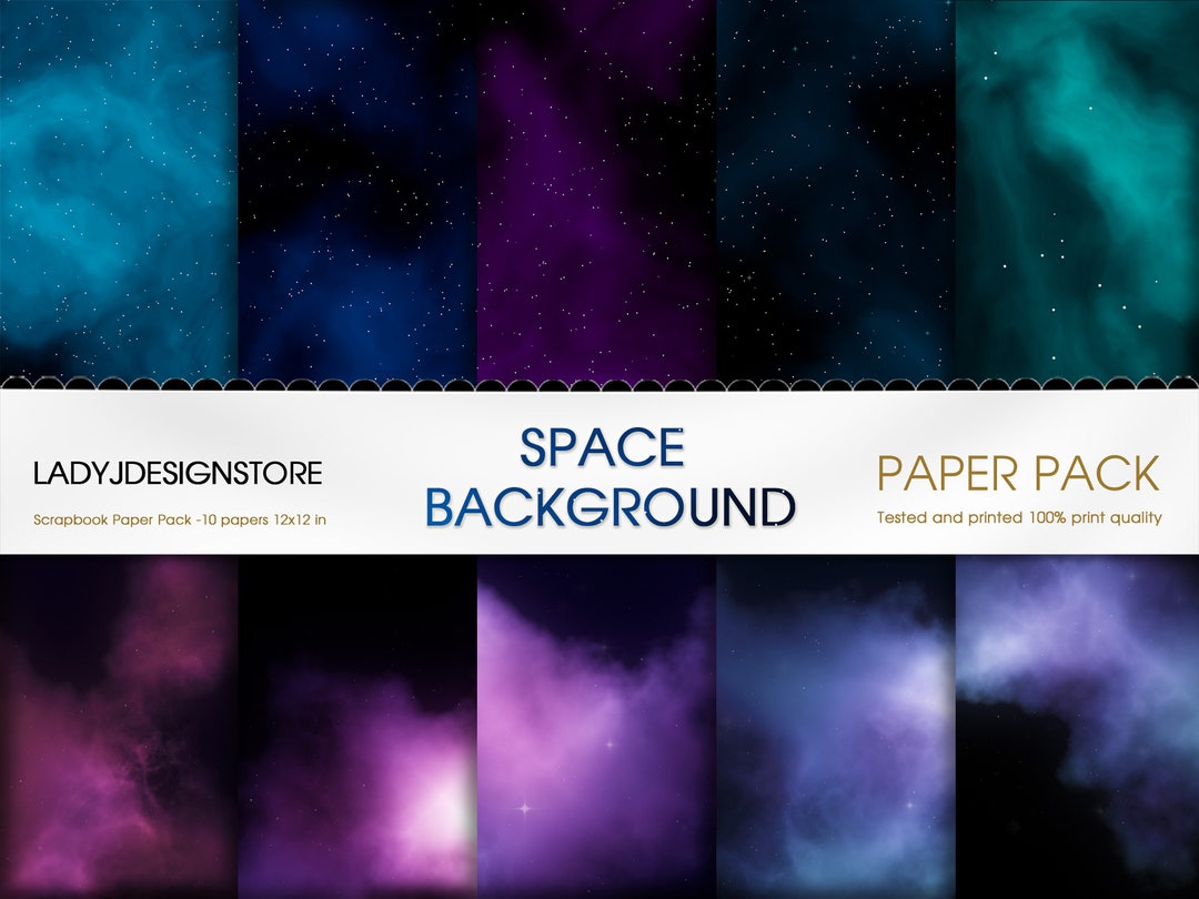Space Backgrounds Galaxy, Stars, Digital Paper 10 Galaxy Seamless ...