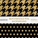 Black and Gold Foil Digital Paper, Seamless Black and Gold Glam ...