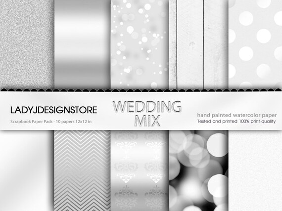 White Digital Paper, White Bokeh, Glitter, Wood, Foil, Chevron glitter ...