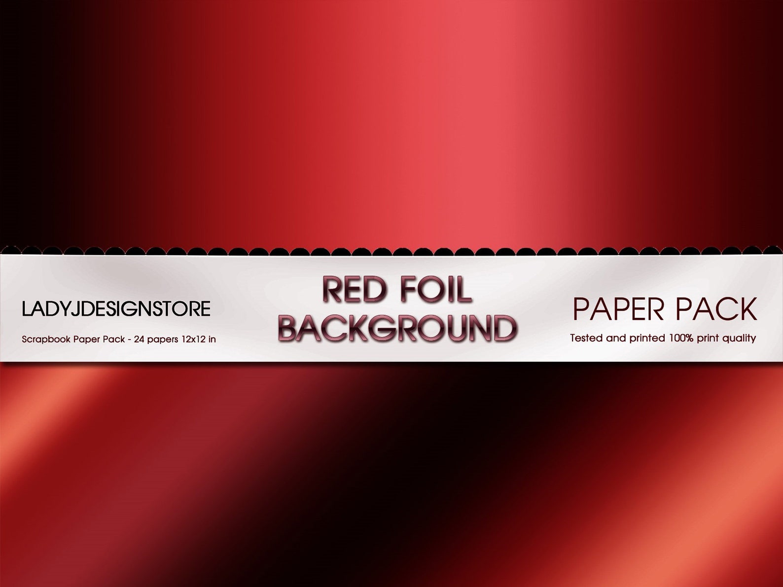 Red Gradient Red Digital Paper Red Digital Foil Metallic - Etsy