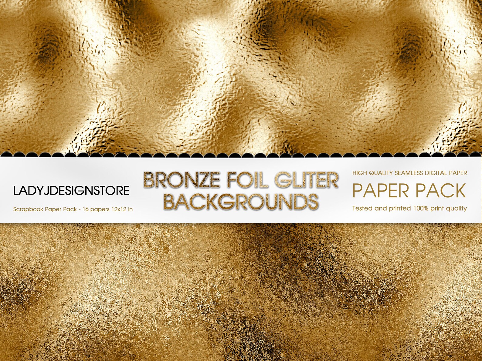 Bronze Foil Glitter Digital Paper Bronze Digital Texture - Etsy