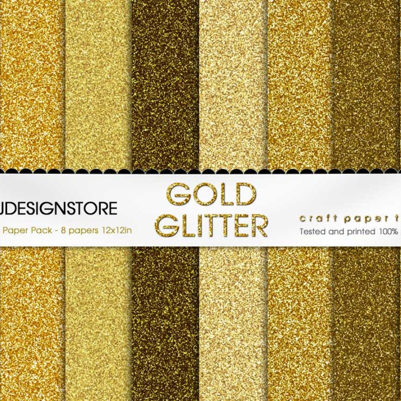 Gold Digital Papers - Etsy