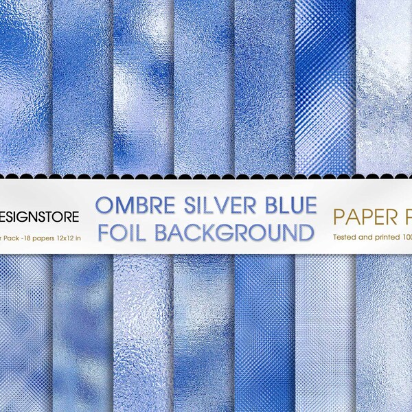 Blue White Silver - Etsy