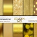 Gold Digital Paper Mix Bokeh Glitter Wood Foil Chevron - Etsy