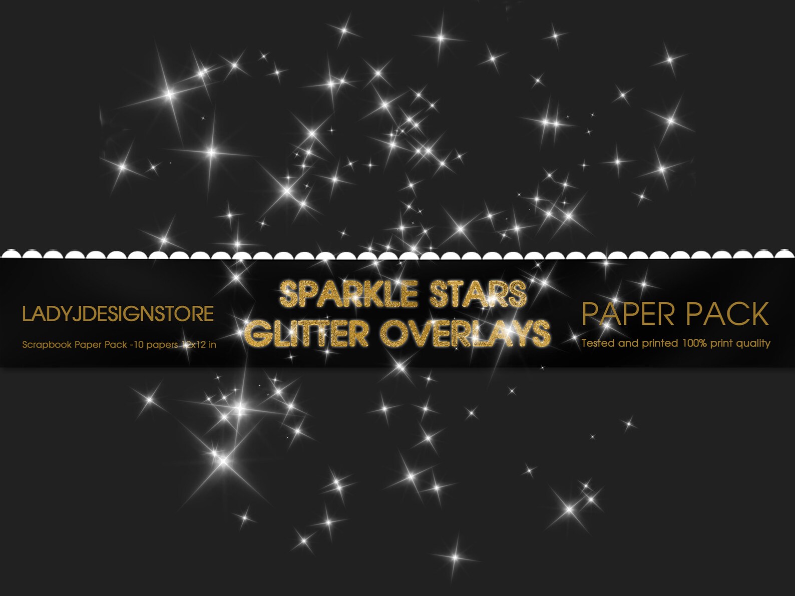 Sparkle Stars Glitter Stardust Overlays brillo blanco en - Etsy España