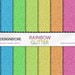 Rainbow Glitter Digital Paper 8 Glitter Textures,digital Paper ...