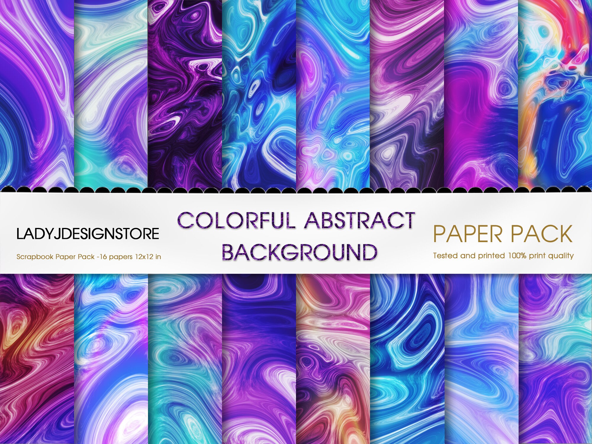 Colorful Abstract Background liquid paint paper pink paint | Etsy