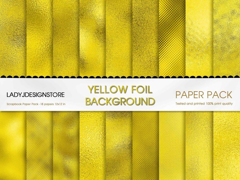 Ombre Yellow Light Gold Foil Background Foil Textures Shimmer - Etsy