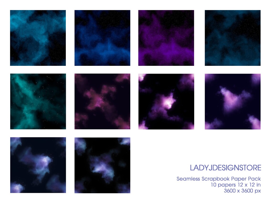 Space Backgrounds Galaxy Stars Digital Paper 10 Galaxy - Etsy