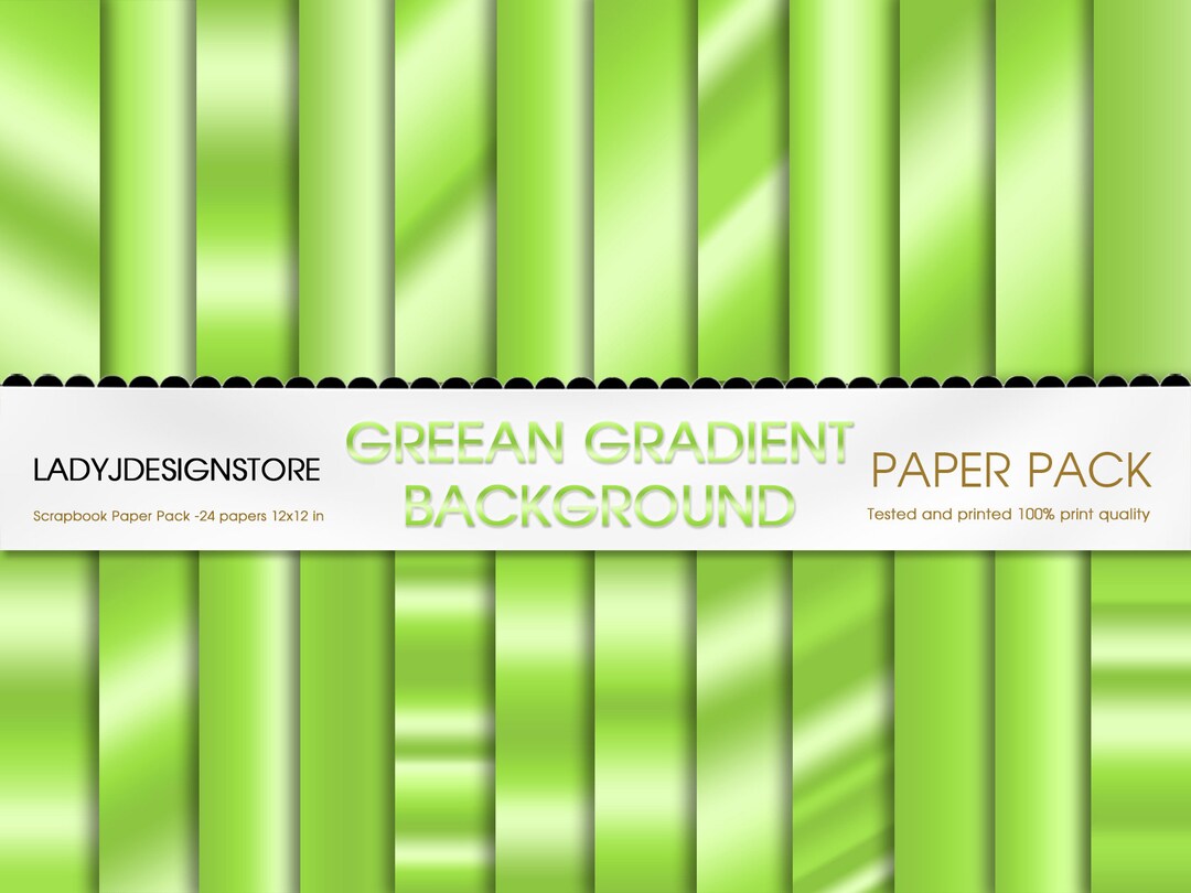 Light Green Gradient, Neon Green Digital Paper, Green Digital Foil ...