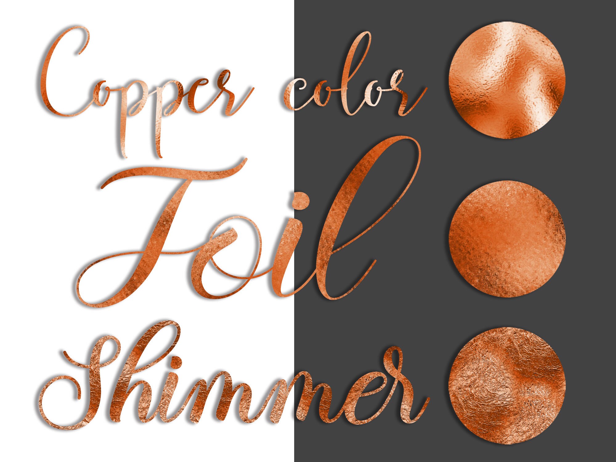 Copper Foil Glitter Digital Paper Copper Digital Texture - Etsy