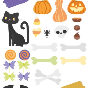 Digital Clipart Halloween 36 Elements Clipart Spooky, Digital Clipart ...