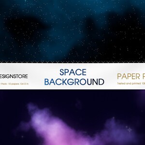 Space Backgrounds Galaxy, Stars, Digital Paper 10 Galaxy Seamless ...