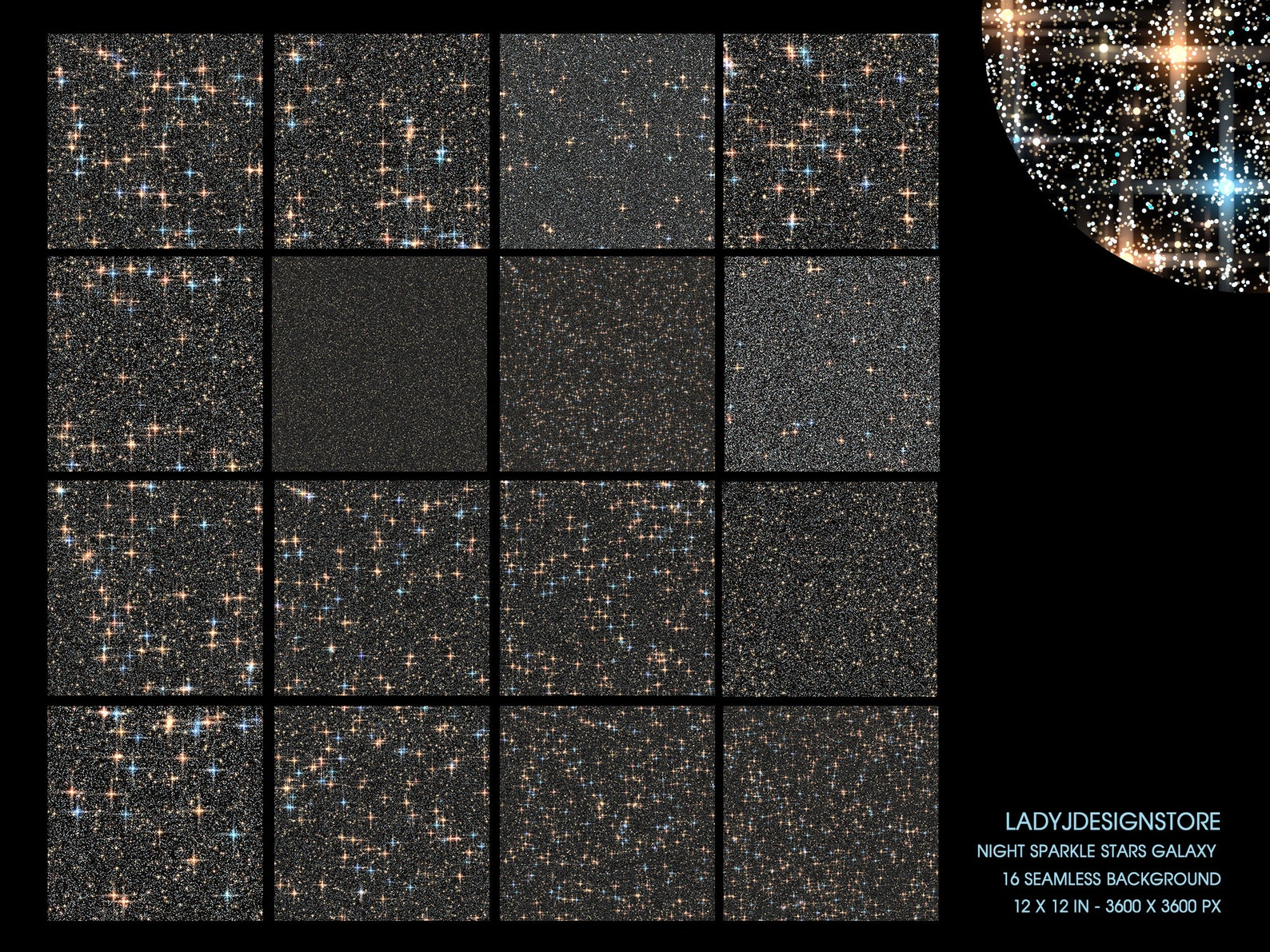 Night Sparkly Sky Stars Background Sky Digital Paper - Etsy