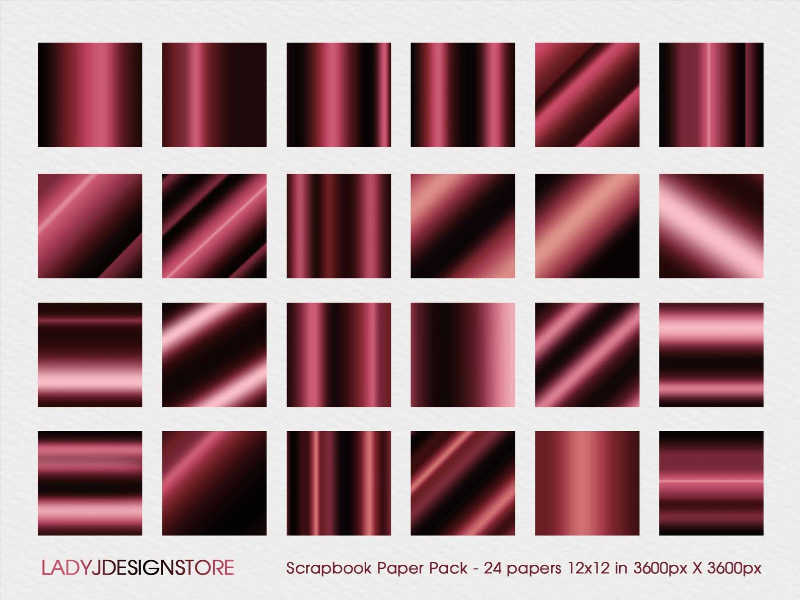 Burgundy Gradient Burgundy Digital Paper Burgundy Digital - Etsy