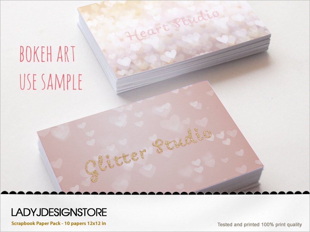 Gold Digital Bokeh Paper Gold Bokeh and Glitter Shiny | Etsy