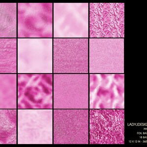Pink Foil Glitter Seamless Digital Paper, Pink Digital Paper ...