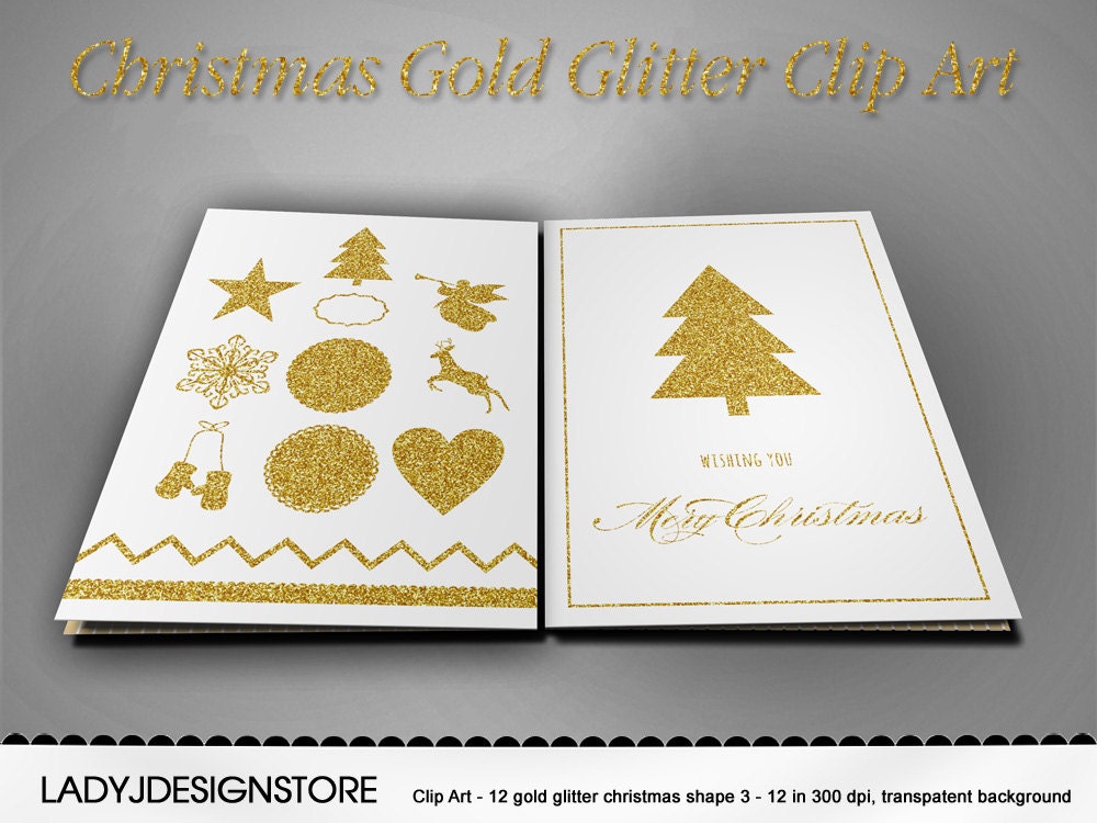 GOLD GLITTER Clipart Digital Clip Srt Frames Gold Glitter - Etsy