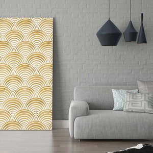 Art Deco White Gold Foil Digital Paper Seamless Retro Art Deco Patterns ...