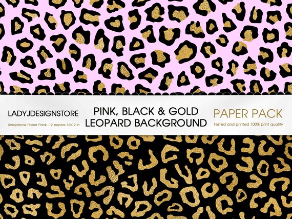 leopard skin pattern backgrounds printable papers cheetah pattern gold ...