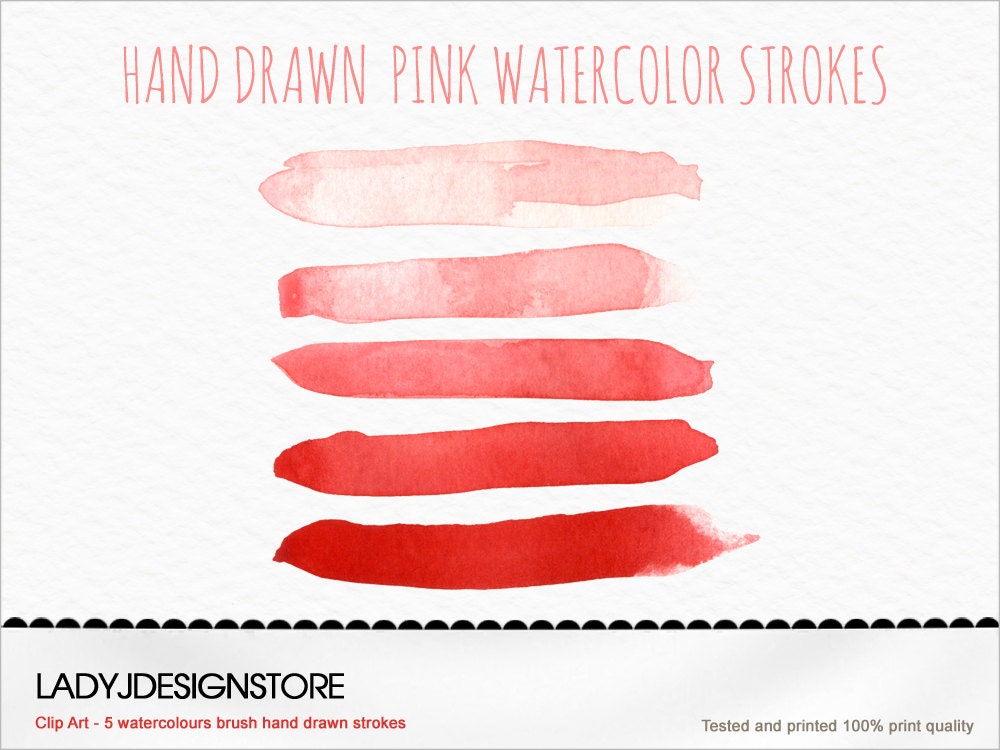 Watercolor Hand Painted Circle Shape Design Elements 12 Hand | Etsy