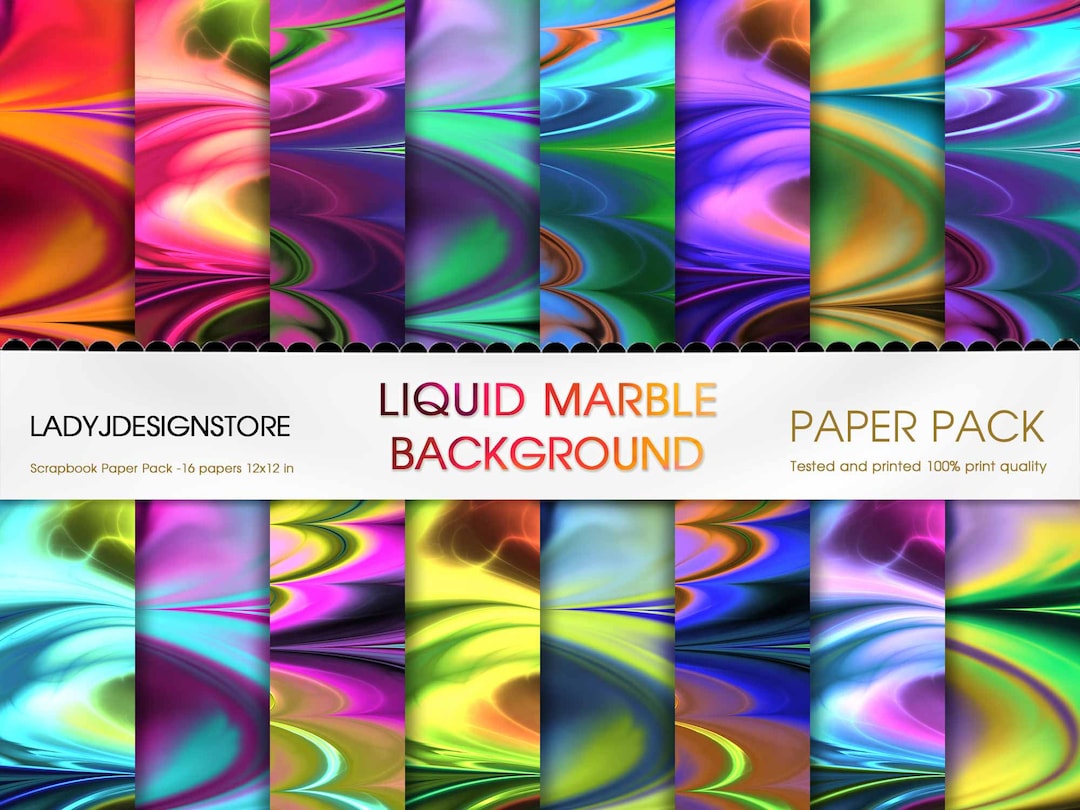 Liquid Marble Colorful Digital Seamless Paper, Digital Marble, Red ...