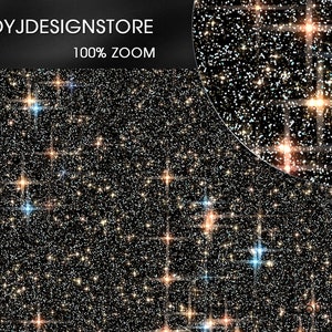 Night Sparkly Sky, Stars Background, Sky Digital Paper, Celestial ...