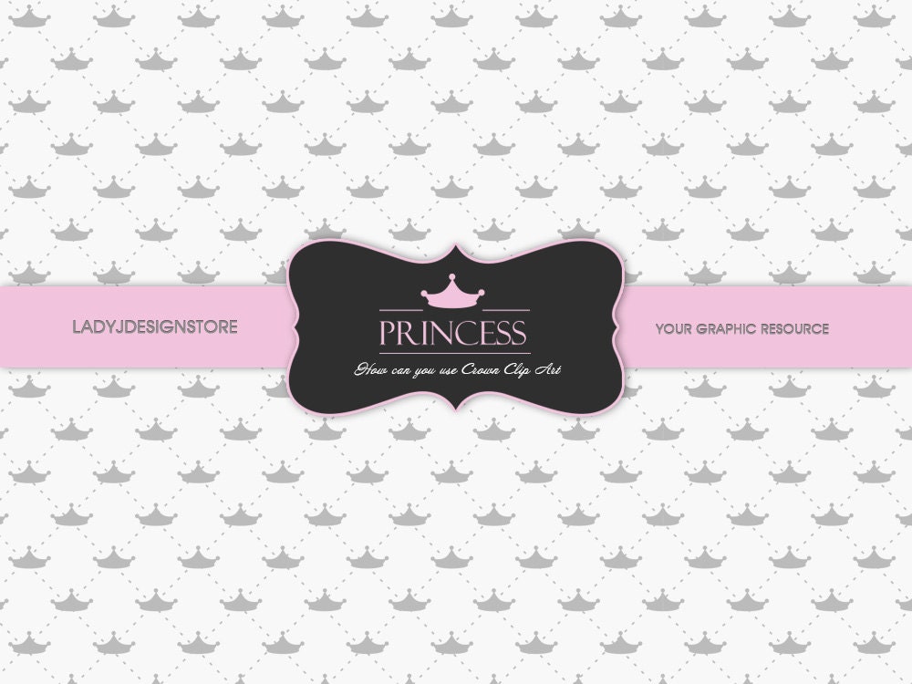 Pastel Crown ClipArt 12 Digital clipart crowns for | Etsy