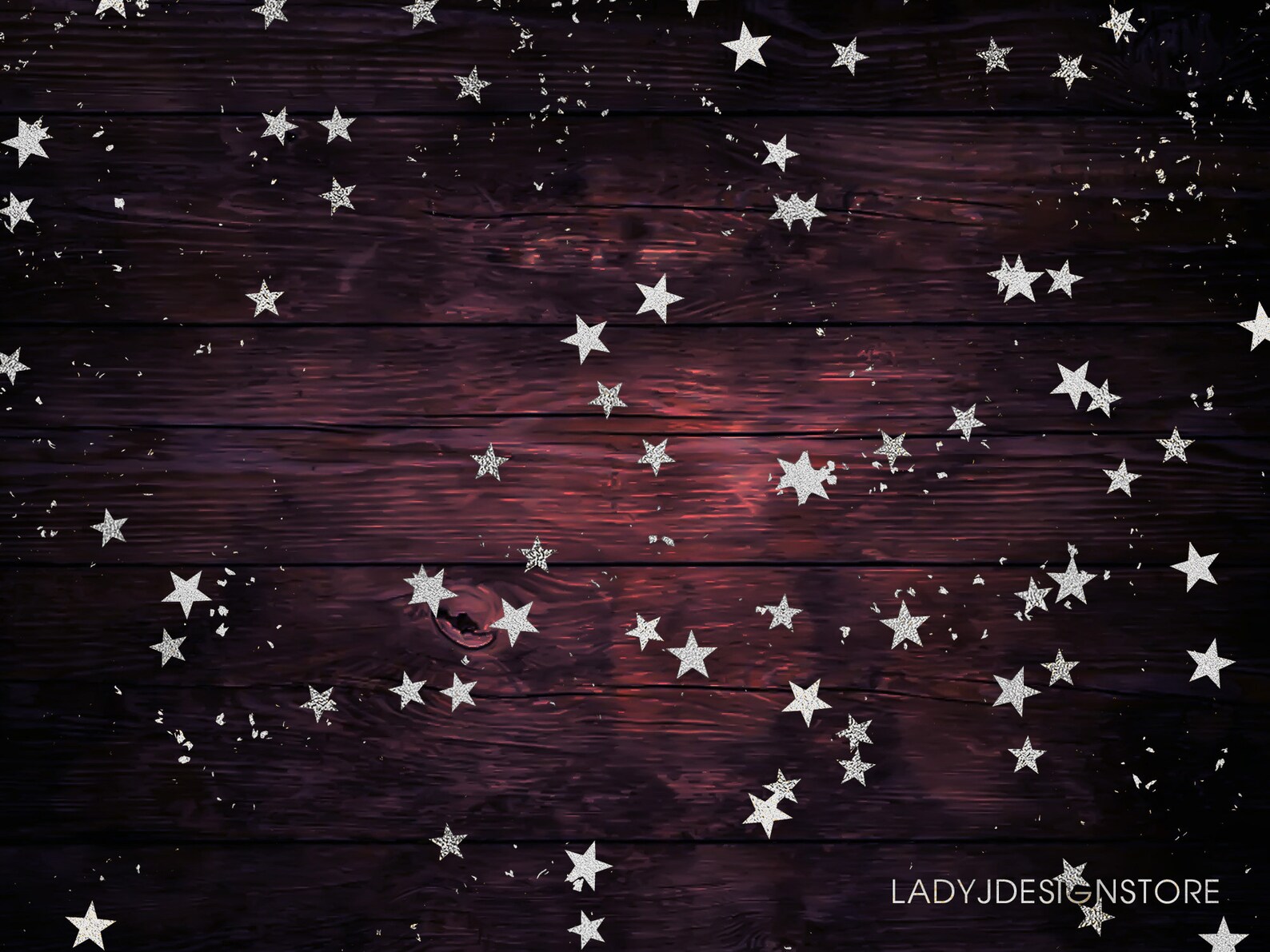 Seamless Silver Stardust Overlays Starry Night Gold Star - Etsy