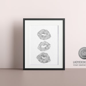 Silver Glitter Sparkle Lips Clip Art, Metalic Silver Lips, Gold Glitter ...