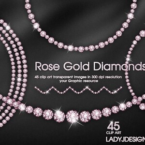 Rose Gold Luxury Diamond Clipart PNG Format Diamond Borders, Diamond ...