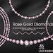 Rose Gold Luxury Diamond Clipart PNG Format Diamond Borders - Etsy