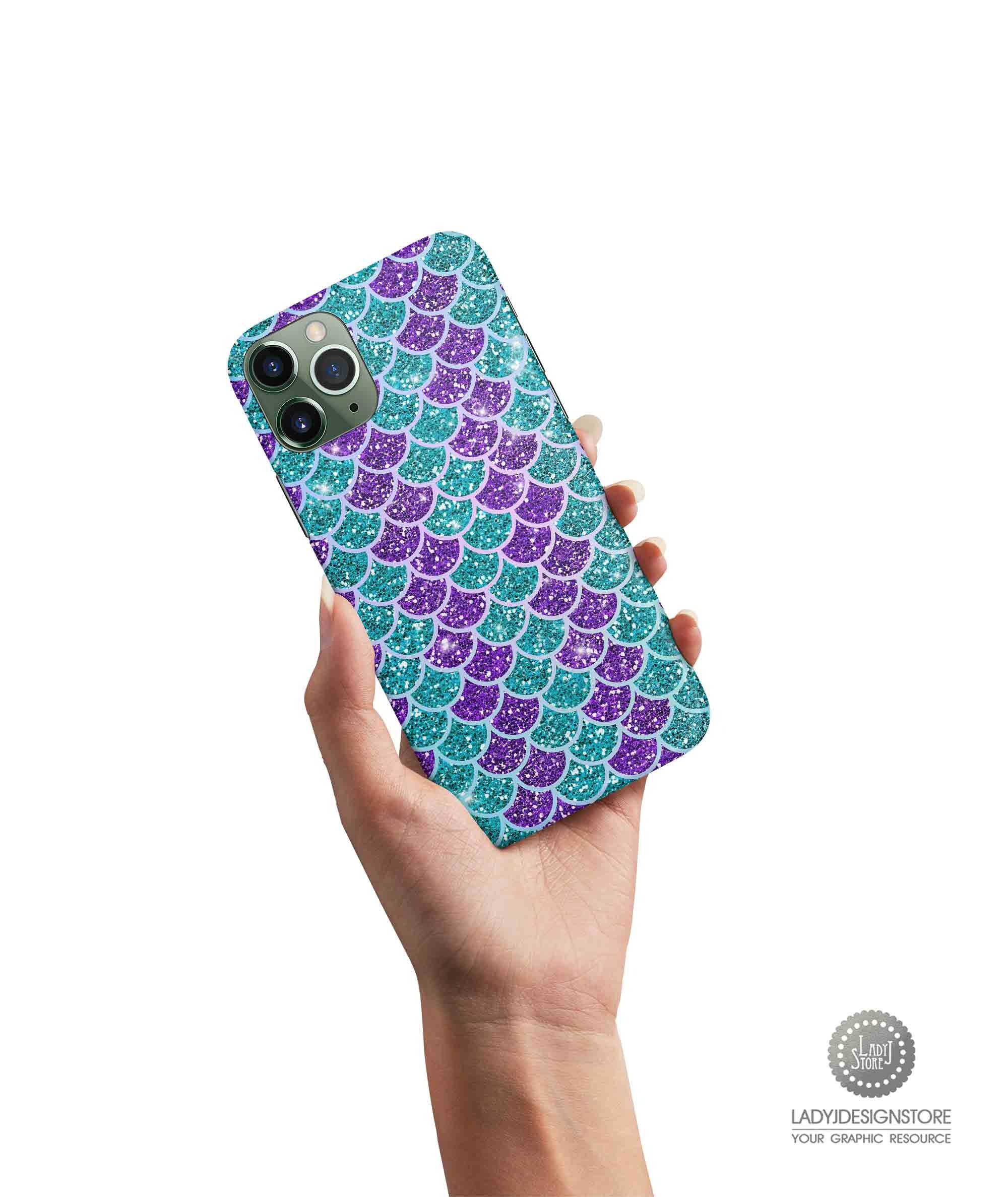 Glitter Mermaid Sparkling Scales Digital Paper Seamless | Etsy