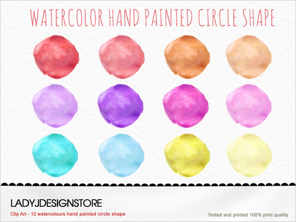 Watercolor Hand Painted Hearts Clipart Watercolor Red Pink | Etsy