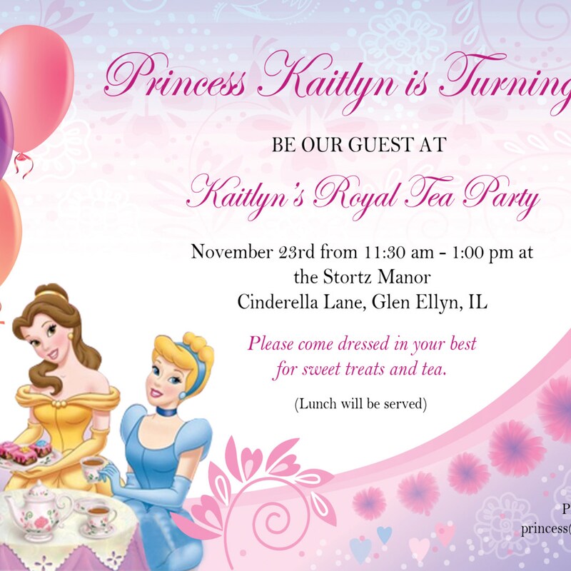 Princess Tea Party - Etsy