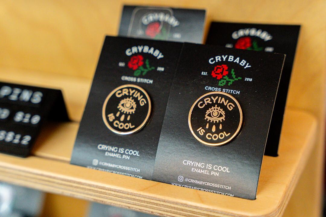 Crying is Cool Enamel Pin - Etsy