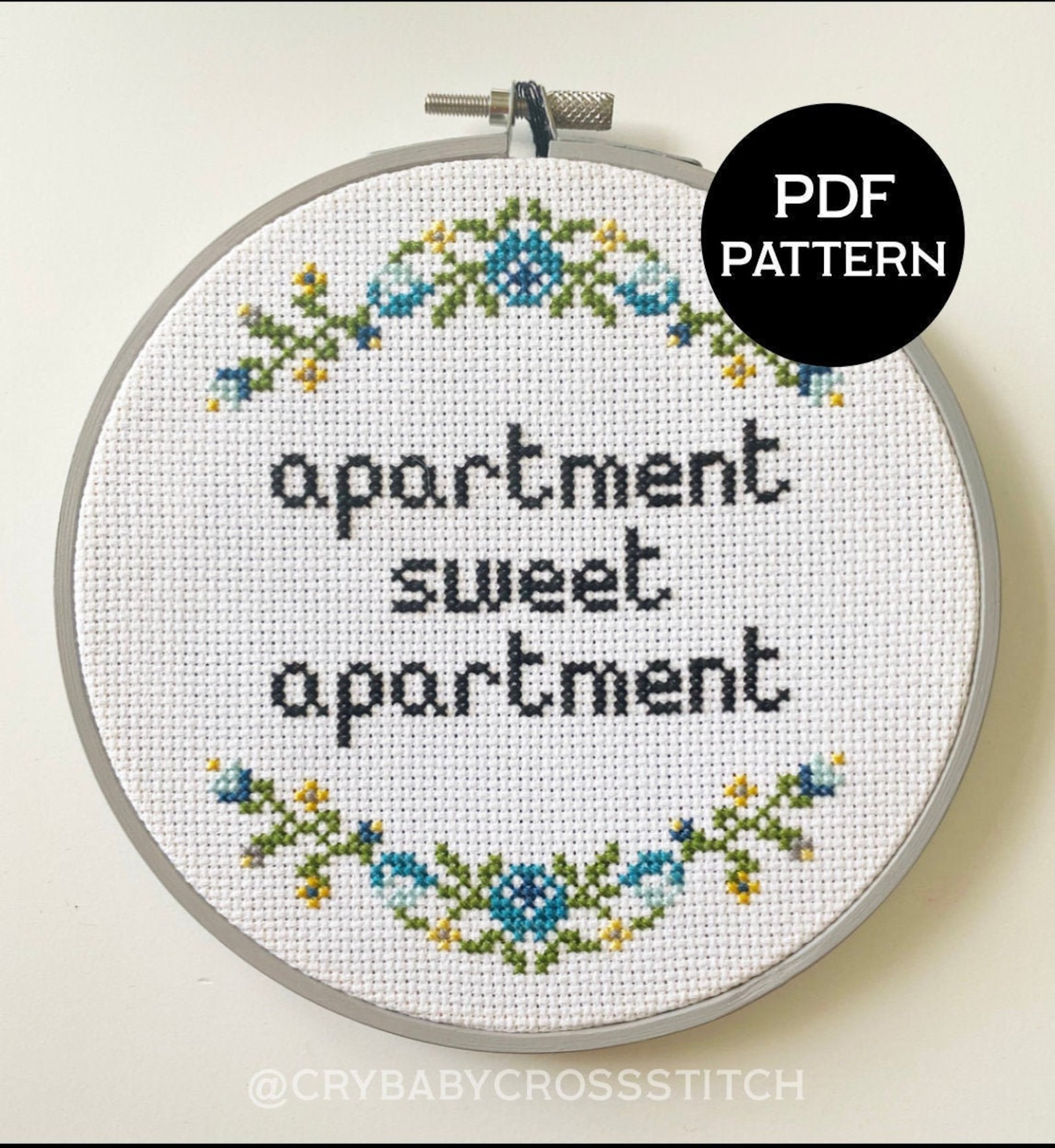 Apartment Sweet Apartment Cross Stitch Pdf/pattern - Etsy