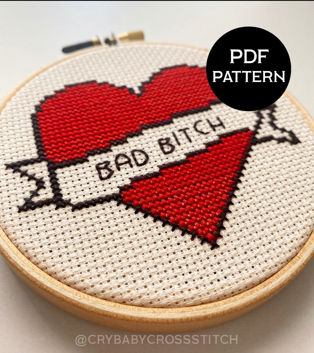 Bad Bitch Cross Stitch Pdf/pattern - Etsy