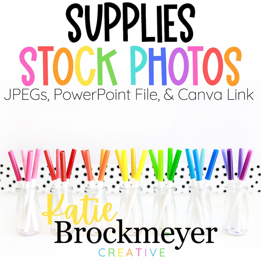 Colorful School Supplies Styled Stock Photography | Social Media Styled ...