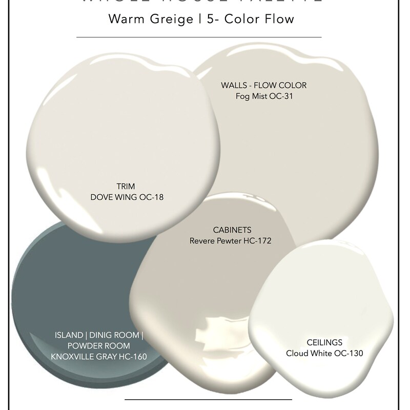 Warm Grays Paint Palette - Etsy