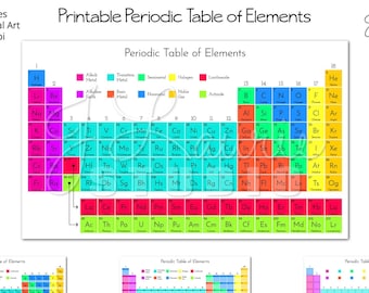Periodic Table Clip Art - Etsy