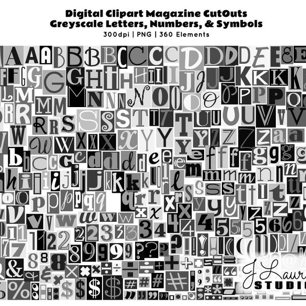 Magazine Letters - Etsy