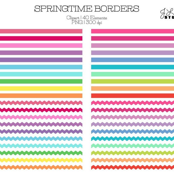 Ric Rac Digital Border - Etsy