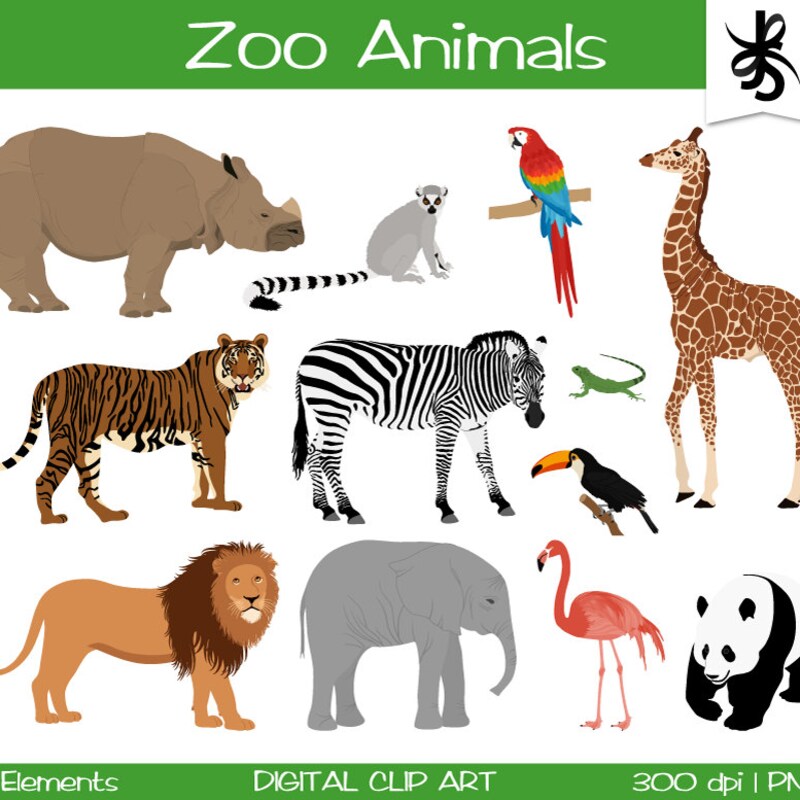 Zoo Clipart - Etsy
