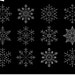 Digital Clipart-snowflakes-holiday Graphics-snow-winter Season ...