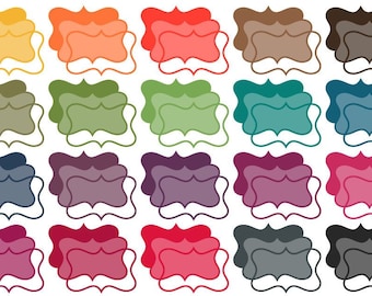 Frames-fall Colors-digital Clipart Frames-commercial Use-text Boxes ...