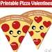Digital Clipart-printable Pizza Valentines-printable Valentine | Etsy